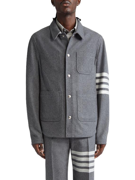 THOM BROWNE Thom Browne Wool-Cashmere Utility Jacket